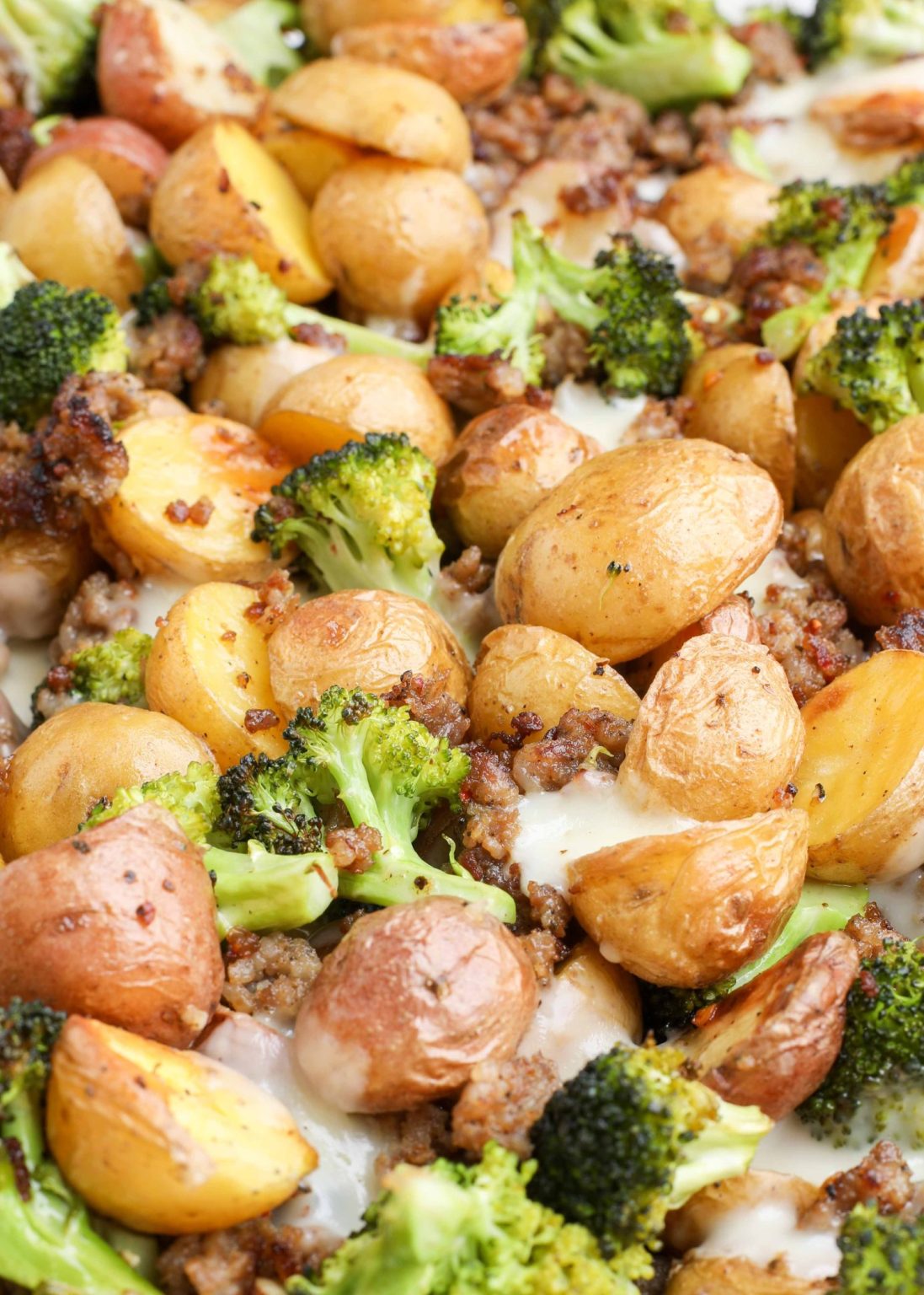 Roasted Potatoes with Sausage and Broccoli - Vegetable Recipes
