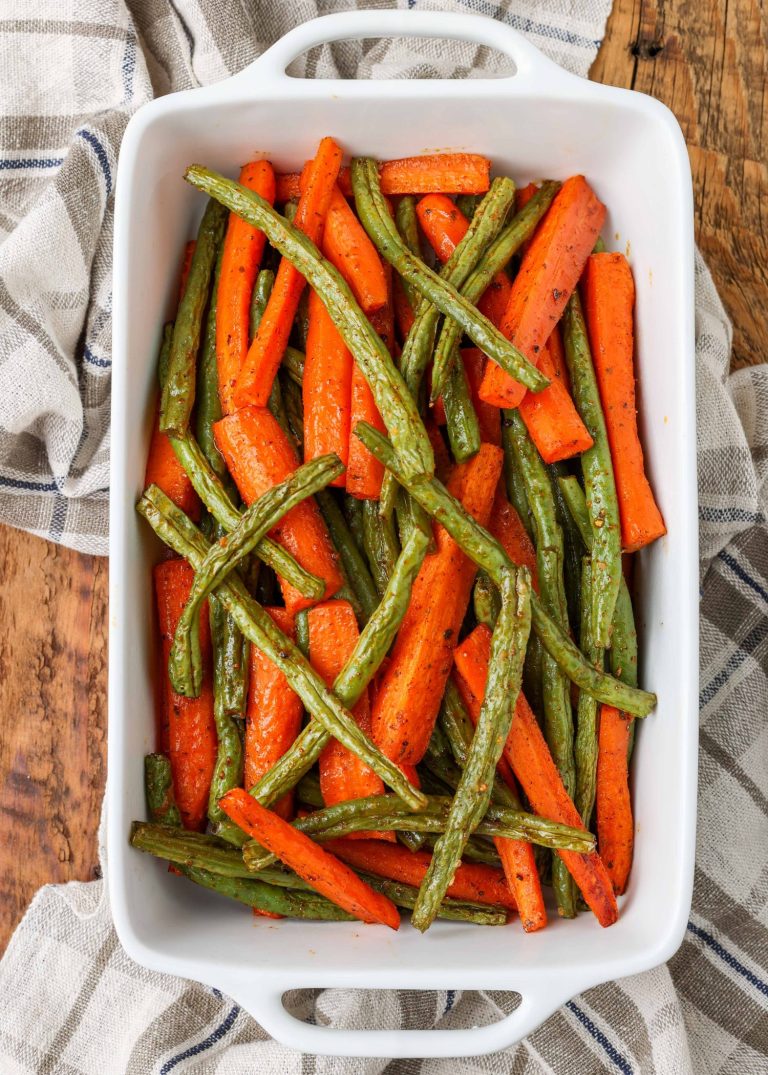 Roasted Carrots and Green Beans - Vegetable Recipes