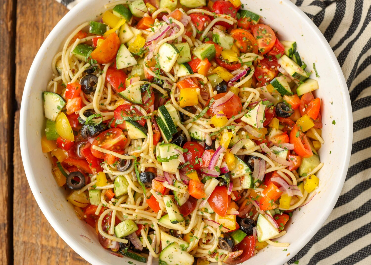 California Spaghetti Salad Vegetable Recipes 3163