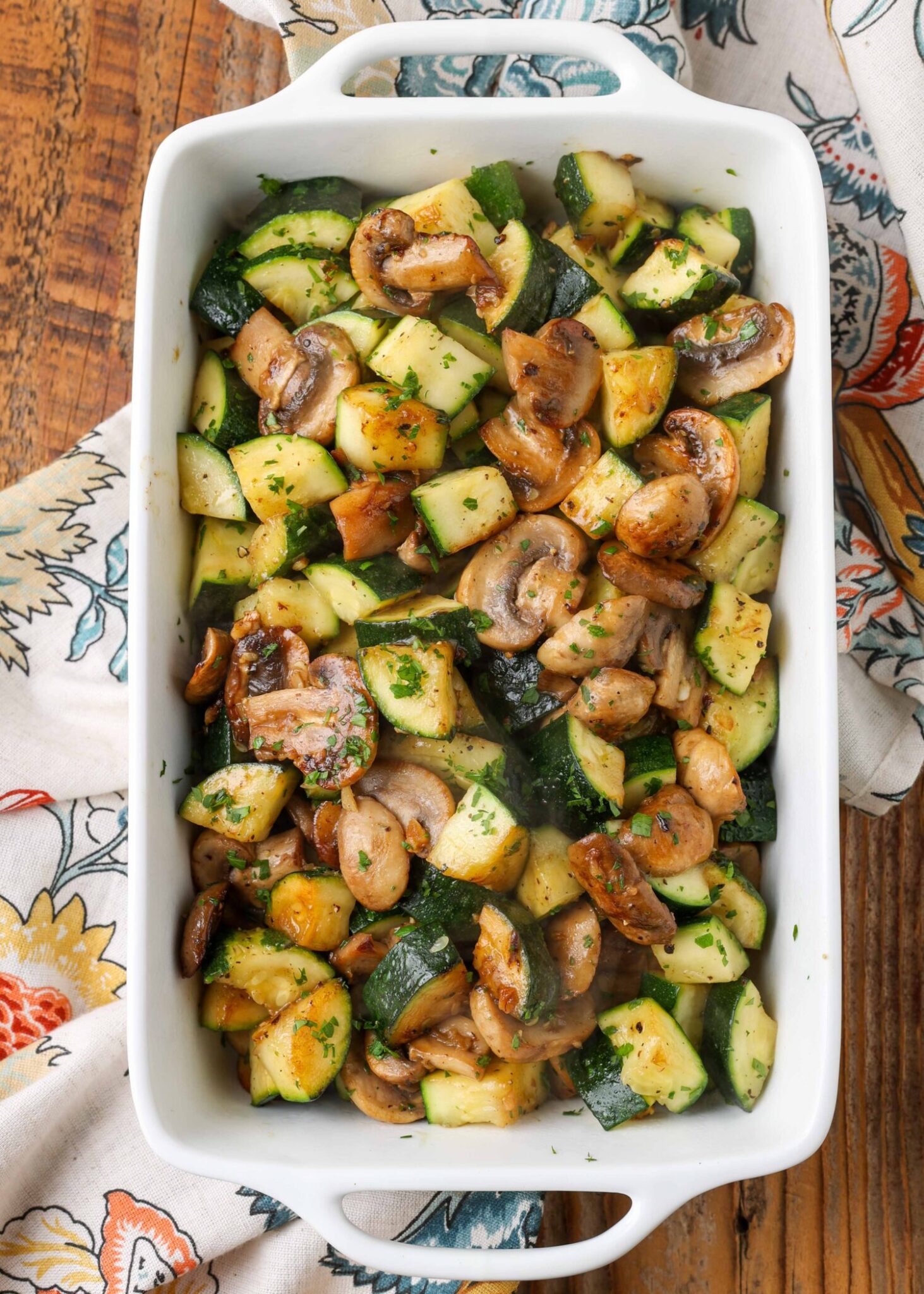 Sauteed Zucchini and Mushrooms - Vegetable Recipes