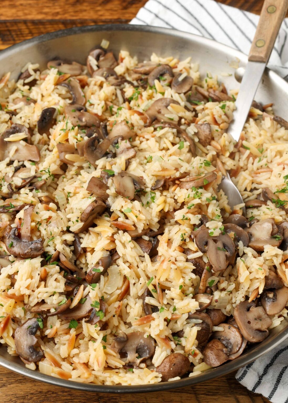 Mushroom Rice Pilaf - Vegetable Recipes