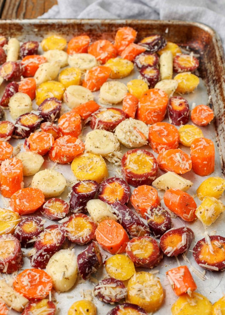 Parmesan Roasted Carrots - Vegetable Recipes