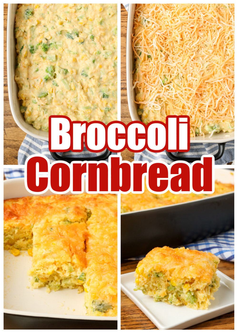 Cheesy Broccoli Cornbread - Vegetable Recipes