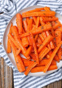 Roasted Carrots with Garlic and Thyme - Vegetable Recipes